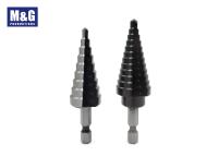 China Hex Shank Straight Flute Step Drill Bit 4-32mm 2mm Step for Metal Stainless Steel for sale