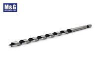 China Carbide Tip Wood Auger Drill Bit 6-32mm with Quick Change Hex Shank for Deep Boring for sale