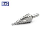 China HSS Cobalt Spiral Flute Step Drill Bit 4-32mm Fully Ground Hex Shank for sale