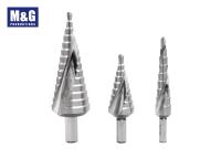 China HSS Cobalt Spiral Flute Step Drill Bit 4-32mm Fully Ground Hex Shank for sale