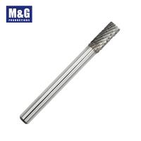 China Tungsten Carbide Rotary Burrs Cylinder with End Cutter 6mm Shank 2-16mm Dia for sale