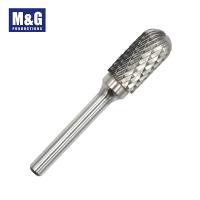 China High Speed Hss End Mill Carbide Burr Cylinder With Ball Top Stable Performance for sale