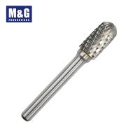 China High Speed Hss End Mill Carbide Burr Cylinder With Ball Top Stable Performance for sale