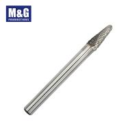 China Carbide Burr Taper Ball Top 2mm-16mm HRC70 Hardness 6mm Shank Rotary Tool for sale