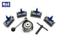 China 40 Position Machine Tool Accessories Europe Style Quick Change Lathe Tool Post Set for sale