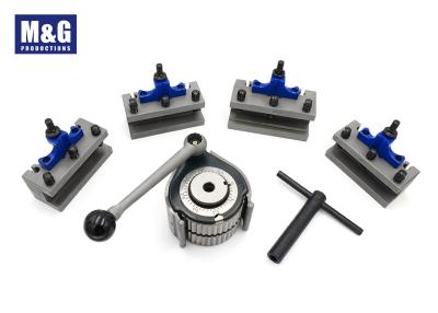 China 40 Position Machine Tool Accessories Europe Style Quick Change Lathe Tool Post Set for sale