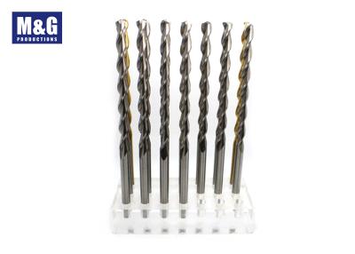 China HSS Cobalt Parabolic Flute Jobber Length Drill Bits 135 Degree Split Point 1/8 to 3/4 Inch for sale
