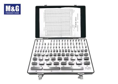China Alloy Tool Steel Gage Block Set 65 HRC Wear Resistance Precision Measuring Blocks for sale