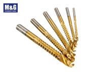 China HSS 6pcs 3-8mm Titanium Coated Twist Saw Drill Bit Set for Metal Drilling for sale