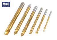 China HSS 6pcs 3-8mm Titanium Coated Twist Saw Drill Bit Set for Metal Drilling for sale