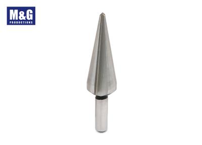 China HSS Round Shank Straight Flute Conical Tube Drill Bit 3-60mm for Metal Sheet Reaming for sale