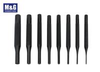 China 4 Inch 8 Piece Drive Pin Punch Set 1/16 to 5/16 Inch Sizes in PVC Bag for sale
