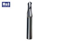China Two Flute Solid Carbide End Mill Bit Straight Shank Corner Rounding 4mm for sale