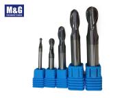 China Two Flute Solid Carbide End Mill Bit Straight Shank Corner Rounding 4mm for sale