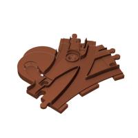 China GDS-D194 Railway Rails Building Block Crossing Forked Straight Curved Changer Base for sale
