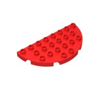 China GDS-D155 Toy Blocks Round Corner 4×8 Big Half Round Plate Brick for sale