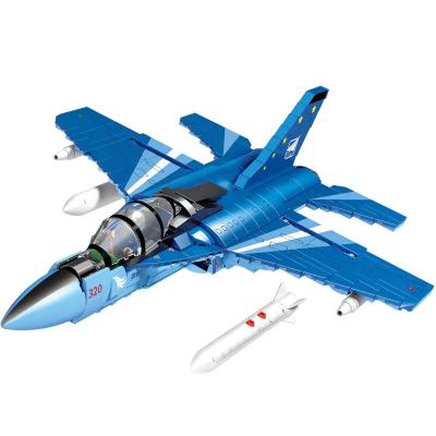 China L-15 Falcon Advanced Trainer Airplane Building Blocks DIY Bricks Toys For Children for sale