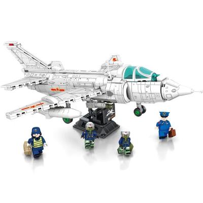 China Q-5 Strike Aircraft Plane Aeroplane Military Army Vehicle Building Brick Boy Toys for sale