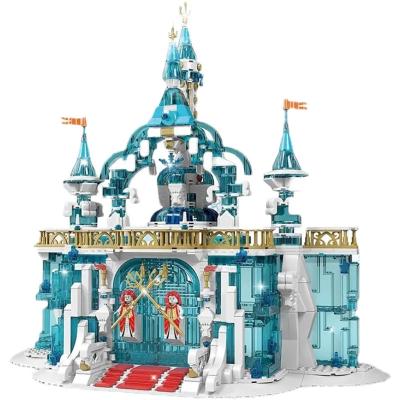 China Frozen Entrance Creative Kids DIY Toys Model Building Blocks Assembly Brick Set for sale