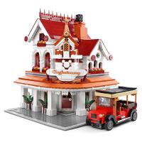 China Paradise Corner Restaurant 2527 Pcs Bricks Toy Building Blocks for sale