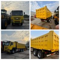 China Used dump truck Howo 375hp 6x4wheel dump truck for sale