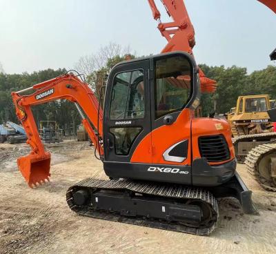 China All Original Used Doosan Excavator DX60 DX60-9C Price Car 60 Excavator for sale