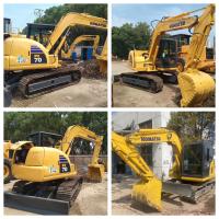 China Komatsu PC70 Used Crawler Excavator With A Push Knife Digger Zero Tail Swing Excellent Condition for sale