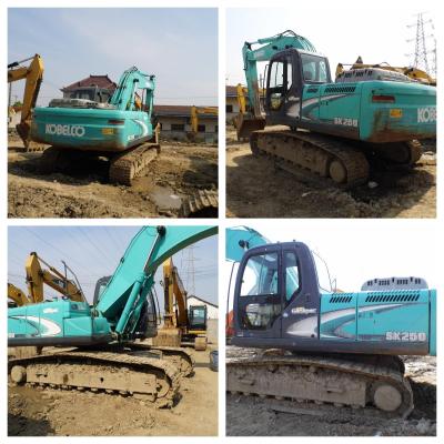China Used KOBELCO SK250 Excavator For Sale 25-Ton Class Low Hours Well-Maintained Long Reach Cab AC Ready To Work for sale