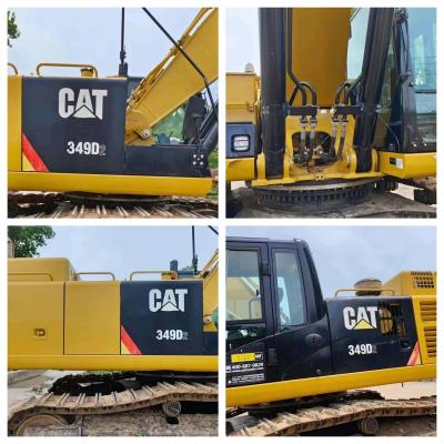 China Used Excavator CAT 349D2 Mining Ready 85% Undercarriage Includes Bucket & QC for sale