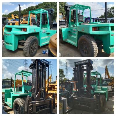China Mitsubishi FD150 15 Ton Diesel Forklift Low Hours Used Forklift Truck Warehouse Material Handling Lifting Equipment for sale