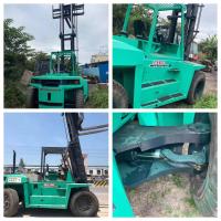 China Mitsubishi FD100 10 Ton Diesel Forklift Low Hours Used Forklift Truck Logistics Center Material Handling Equipment for sale