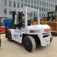 China TCM 60 6 Ton Diesel Forklift Original Engine Low Hours Full Service History Used Forklift Truck Heavy Duty Equipment for sale