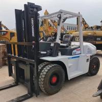 China TCM 60 6 Ton Diesel Forklift Original Engine Low Hours Full Service History Used Forklift Truck Heavy Duty Equipment for sale