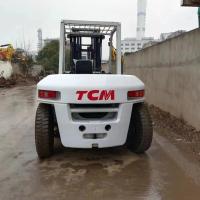 China TCM 100 Diesel Forklift Fuel Efficient ECO Mode Recent Overhaul Used Forklift Truck Heavy Duty Material Handling Machine for sale