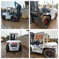China TCM 100 Diesel Forklift Recent Overhaul Fuel Efficient Used Forklift Truck Industrial Facilities Handling Equipment for sale