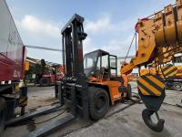China TCM FD200 20 Ton Diesel Forklift Original Engine Full Service History Used Forklift Truck Heavy Duty Material Handler for sale
