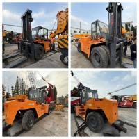 China TCM FD200 20 Ton Diesel Forklift Original Engine Full Service History Used Forklift Truck Heavy Duty Material Handler for sale
