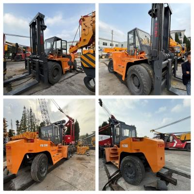 China TCM FD200 20 Ton Diesel Forklift Original Engine Full Service History Used Forklift Truck Heavy Duty Material Handler for sale