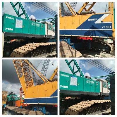 China Used KOBELCO 7150 Crawler Crane | 150T Capacity+60m Boom | Tier 4 Engine for sale