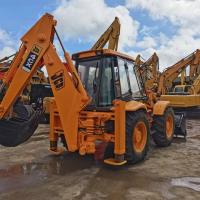 China JCB 4CX Used Backhoe Loader With Turbocharged Engine 175L Fuel Capacity for sale