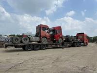 China STRAW Hydraulic Lowbed Lowboy Semi Truck Trailer 40 60 80 100 120 Ton 2 3 4 Axles for sale