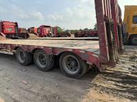 China STRAW Hydraulic Lowbed Lowboy Semi Truck Trailer 40 60 80 100 120 Ton 2 3 4 Axles for sale