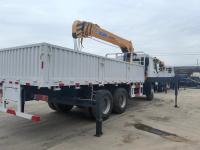 China Used HOWO 10-Ton Truck-Mounted Crane 8x4 Chassis Hydraulic Boom Ready To Work for sale