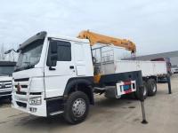 China Used HOWO 10-Ton Truck-Mounted Crane 8x4 Chassis Hydraulic Boom Ready To Work for sale