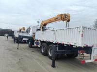China Used HOWO 10-Ton Truck-Mounted Crane 8x4 Chassis Hydraulic Boom Ready To Work for sale