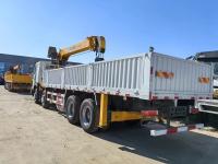 China Used HOWO 10-Ton Truck-Mounted Crane 8x4 Chassis Hydraulic Boom Ready To Work for sale
