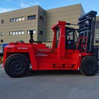 China Mitsubishi FD250 25 Ton Diesel Forklift Container Handler Used Forklift Truck Port Equipment Heavy Duty 25000kg for sale
