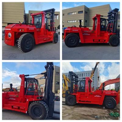 China Mitsubishi FD250 25 Ton Diesel Forklift Container Handler Used Forklift Truck Port Equipment Heavy Duty 25000kg for sale