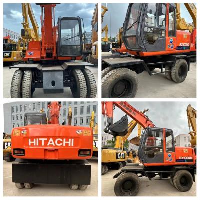 China Used Hitachi EX100Wd Excavator Zero Tail Swing For Urban Construction for sale