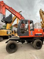 China Used Hitachi EX100Wd Excavator Zero Tail Swing For Urban Construction for sale